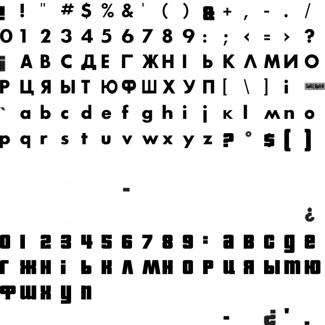 GTA SA HD Font (Pirated) скачать для GTA: San Andreas